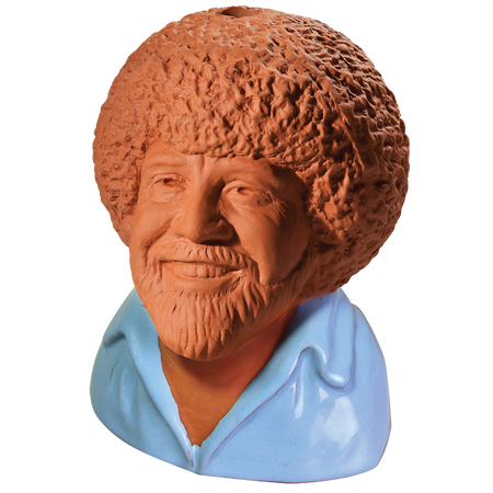 Bob Ross® in Blue Shirt Chia Pet® – Chia.com